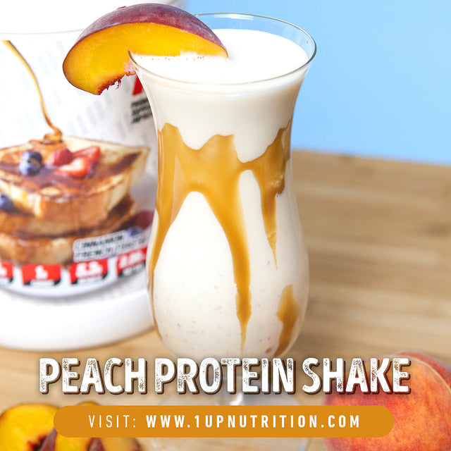Peach Protein Shake – 1 Up Nutrition