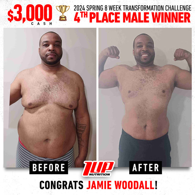 Male Transformation - Jamie Woodall – 1 Up Nutrition