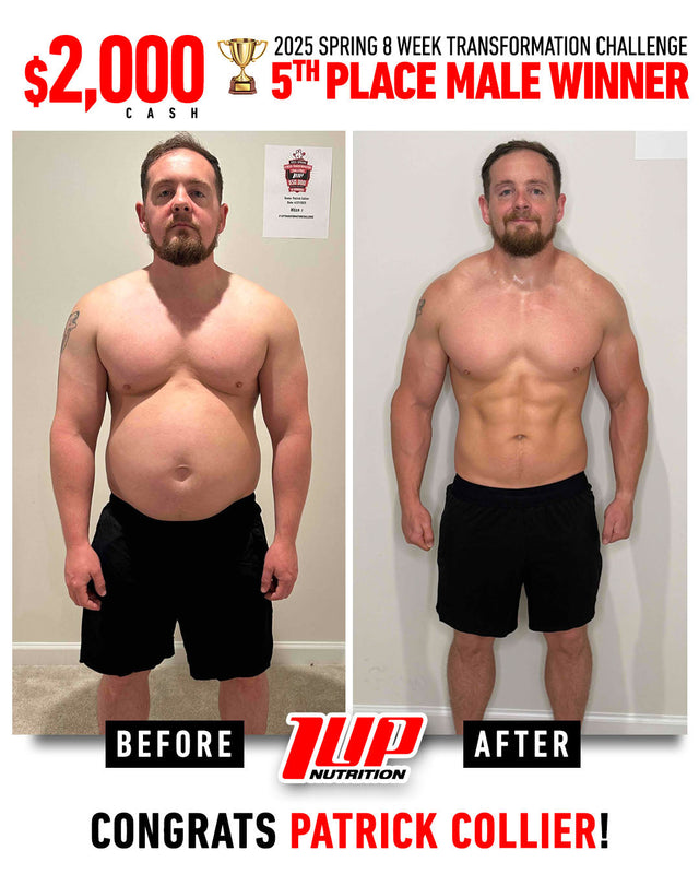 Male Transformation - Patrick Collier – 1 Up Nutrition