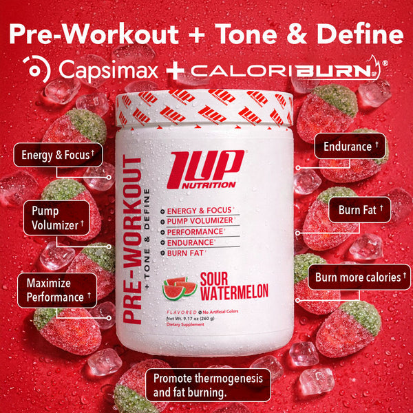 The Best Pre Workout + Fat Burner | Gluten Free | 1UP Nutrition